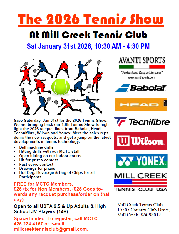Tennis Show 2026 - Avanti Sports
